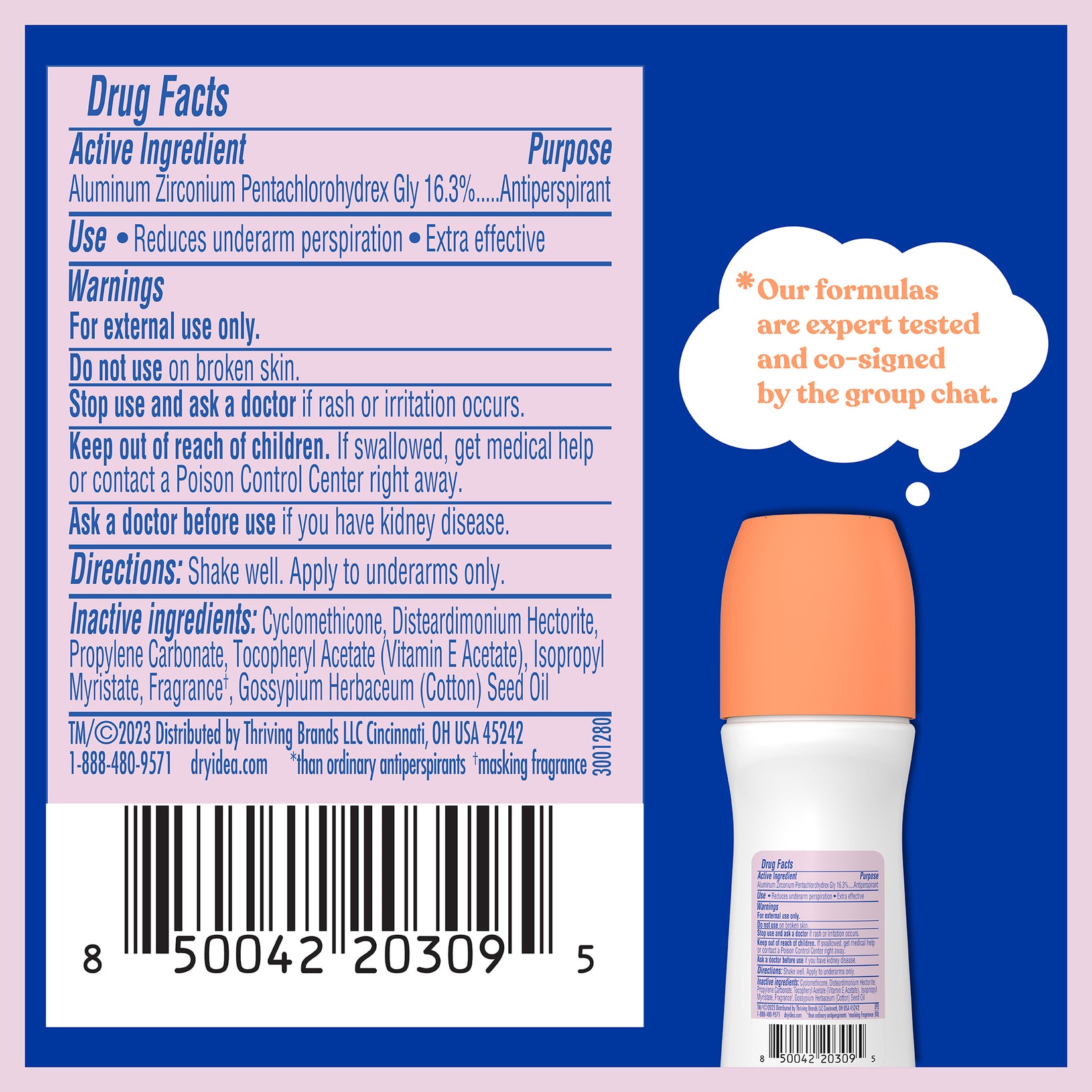 Unscented‡ Roll-On – Dry Idea